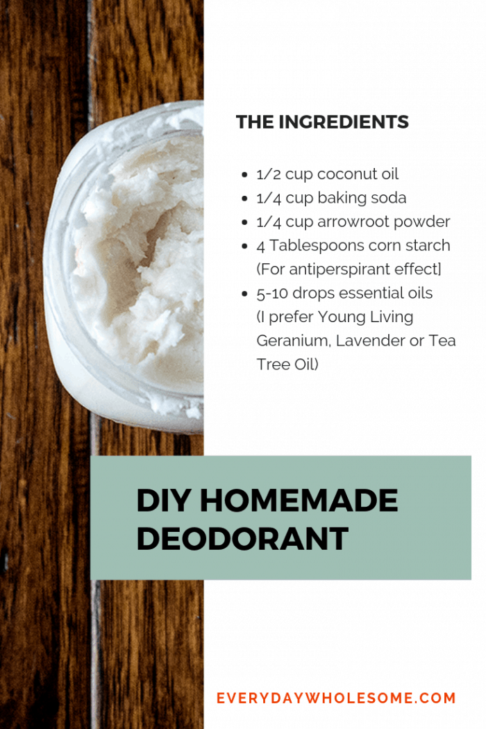How to make your own DIY Homemade Natural Nontoxic Deodorant Recipe ...