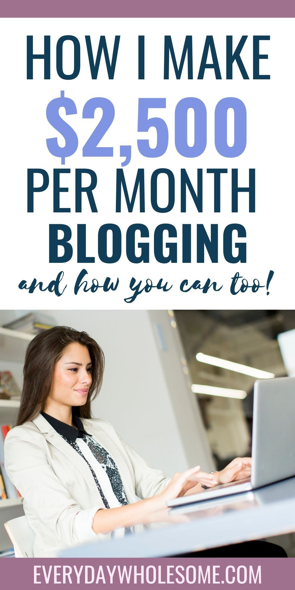 Everyday Wholesome | How to make money from home | Blogging