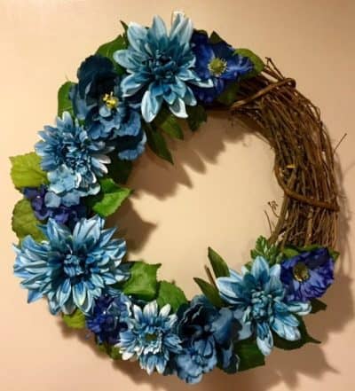 50 Blue Wreaths for Christmas, Winter, Holiday Home Decor – Everyday ...