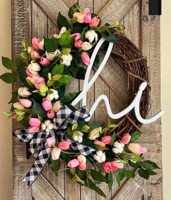 Everyday Wholesome | 100 Bright Spring Wreaths for the Front Door