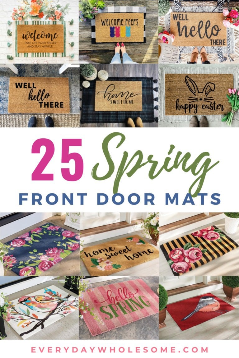 25 Spring & Easter Front Door Mats – Everyday Wholesome