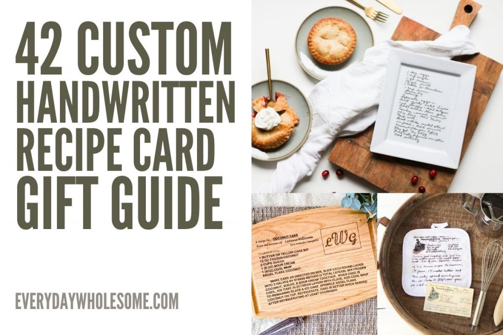 42 Custom Family Handwritten Recipe Gift Guide | Plates, Cutting Boards ...