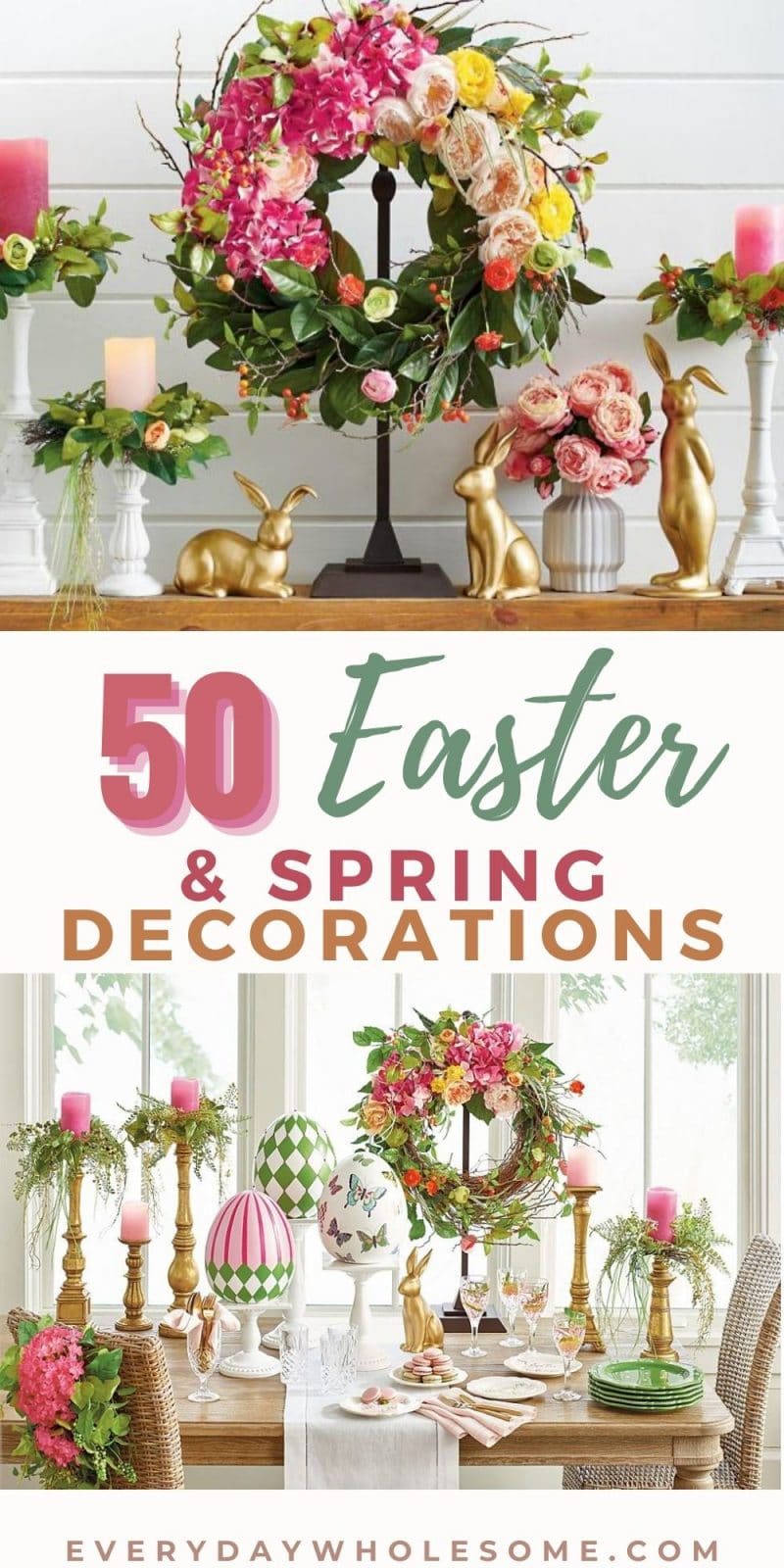 50 Easter & Spring Decorating Ideas – Everyday Wholesome