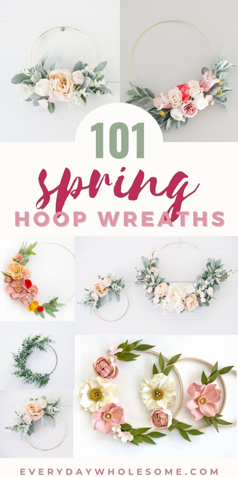 101 Spring Hoop Wreaths – Everyday Wholesome