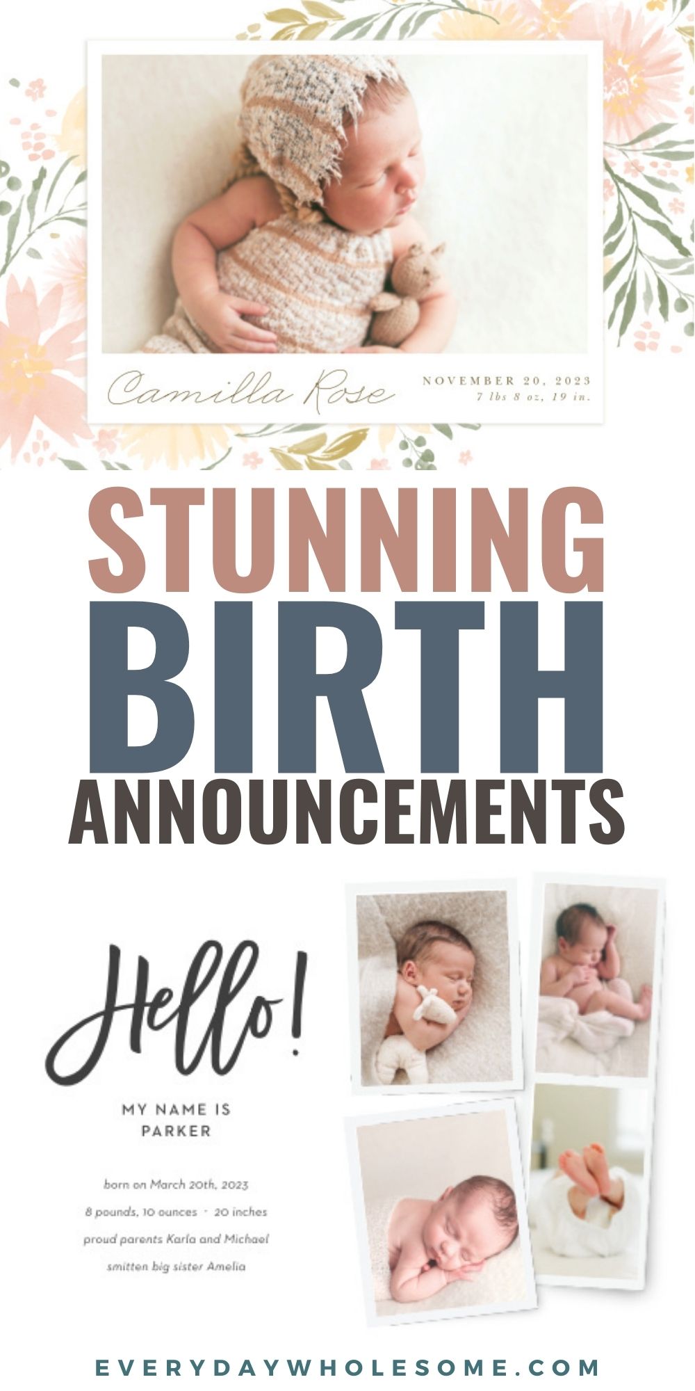 Best Birth Announcements & The Easiest! – Everyday Wholesome