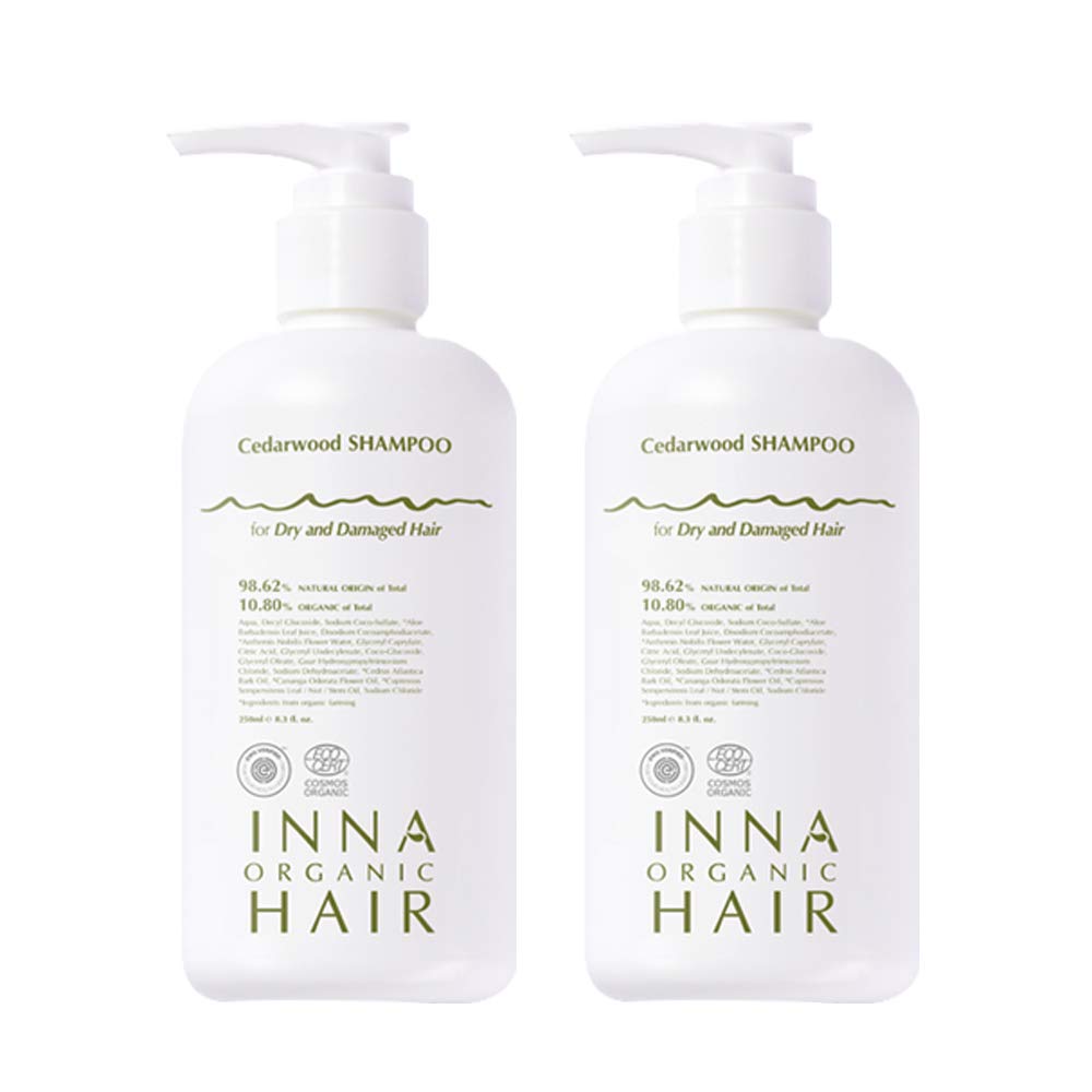 *Inna Organic Salon Cedarwood Shampoo for Dry Damaged Hair – Everyday ...