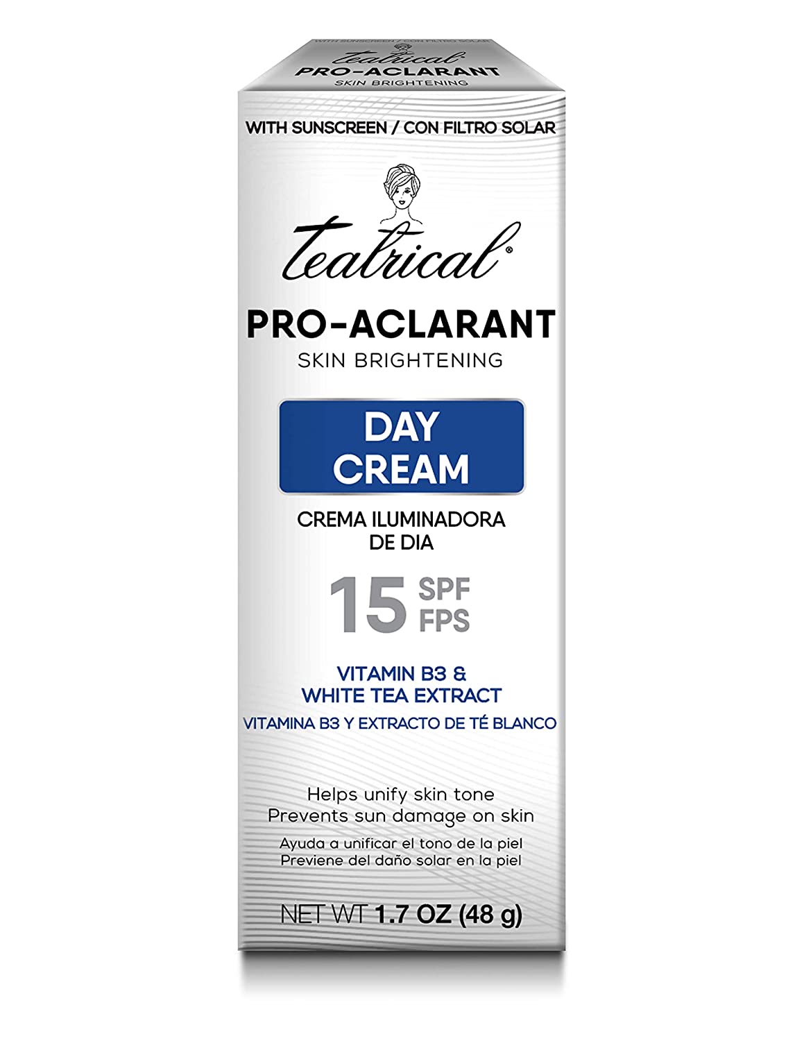 Teatrical Pro Aclarant Skin Brightening Day Cream, SPF 15 – Everyday ...