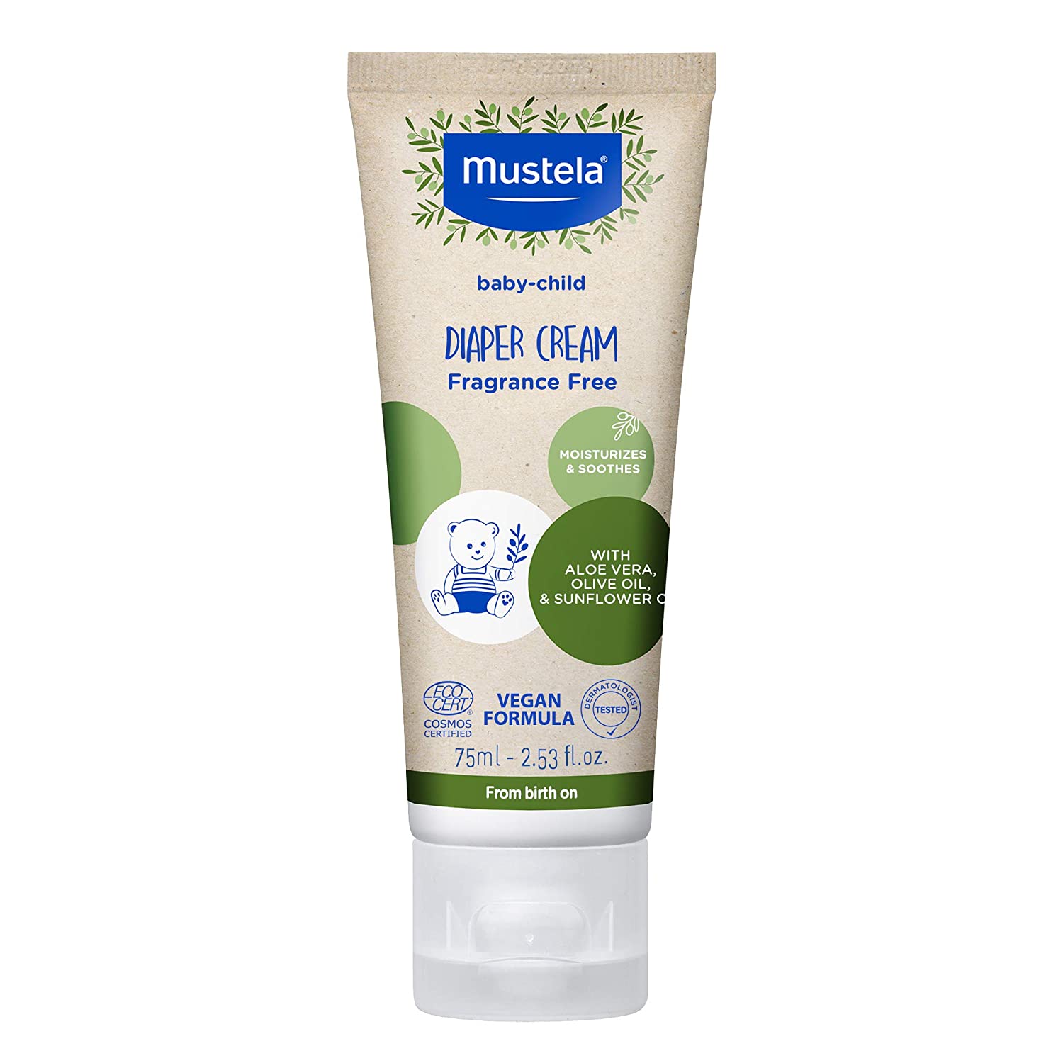 *Mustela Baby-Child Hydrating Cream with Olive Oil and Aloe, Fragrance ...