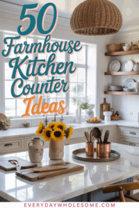 50+ Farmhouse Kitchen Counter Decor Ideas to Style Your Kitchen Like a ...