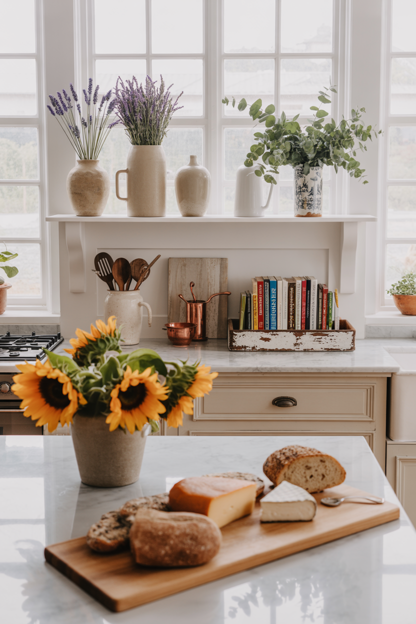 50+ Farmhouse Kitchen Counter Decor Ideas to Style Your Kitchen Like a ...