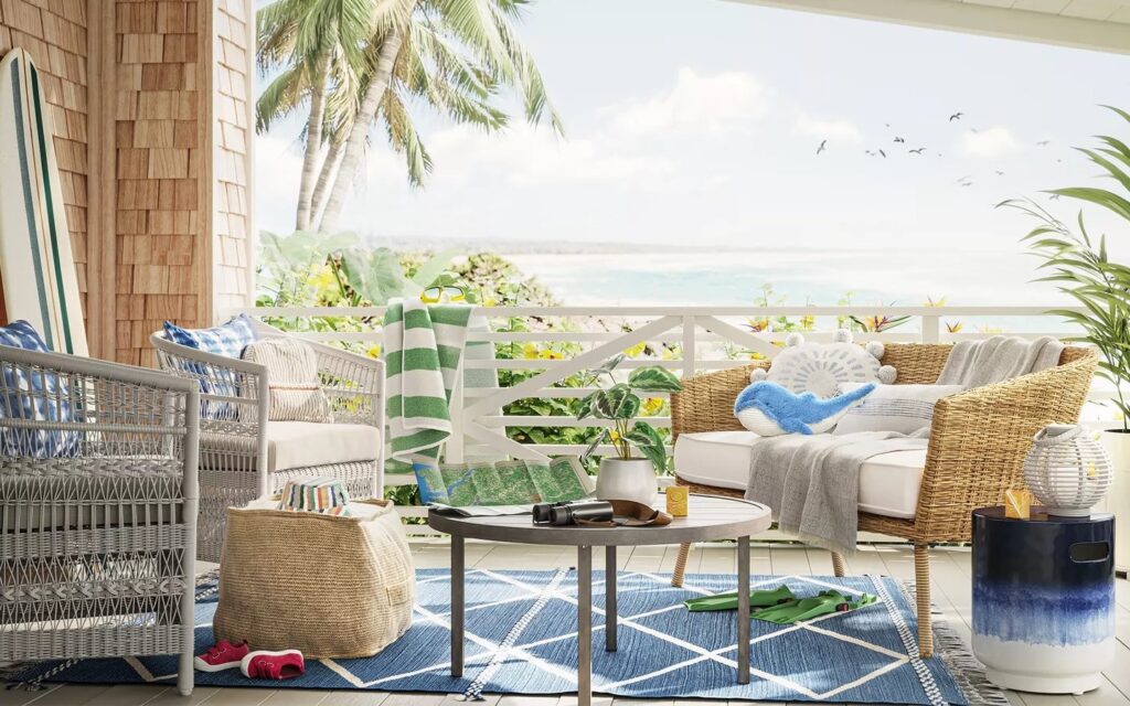 60 Coastal Outdoor Living Decor Ideas – Patio & Porch Decor – Everyday ...