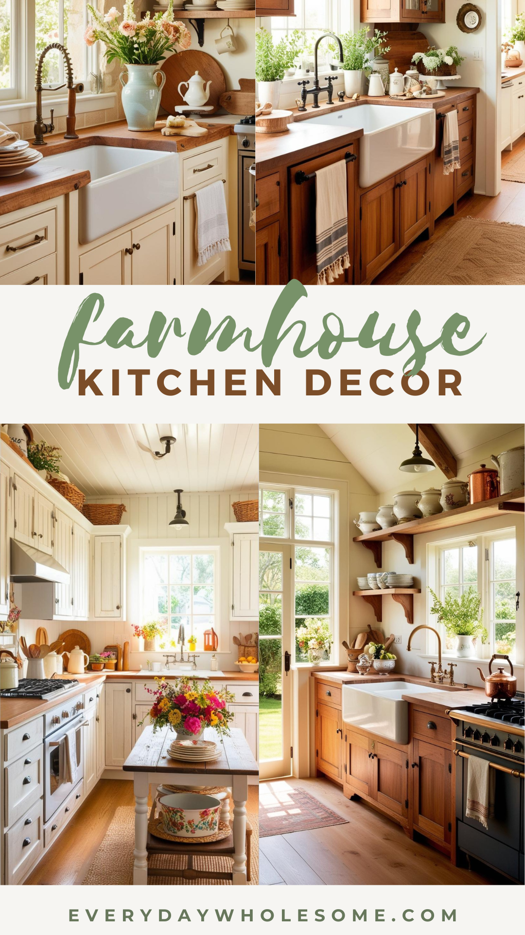10 Farmhouse Kitchen Decor Ideas You’ll Love – Everyday Wholesome