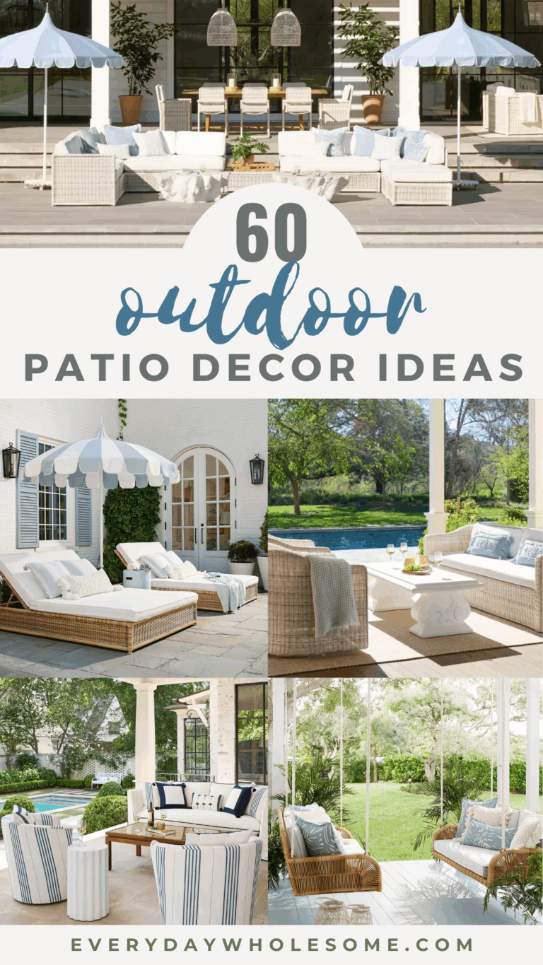 60 Outdoor Patio Ideas for 2025 – Everyday Wholesome