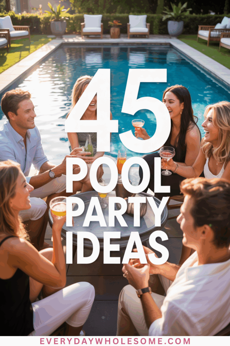 Everyday Wholesome | 45 Epic Outdoor Pool Party Ideas for a ...