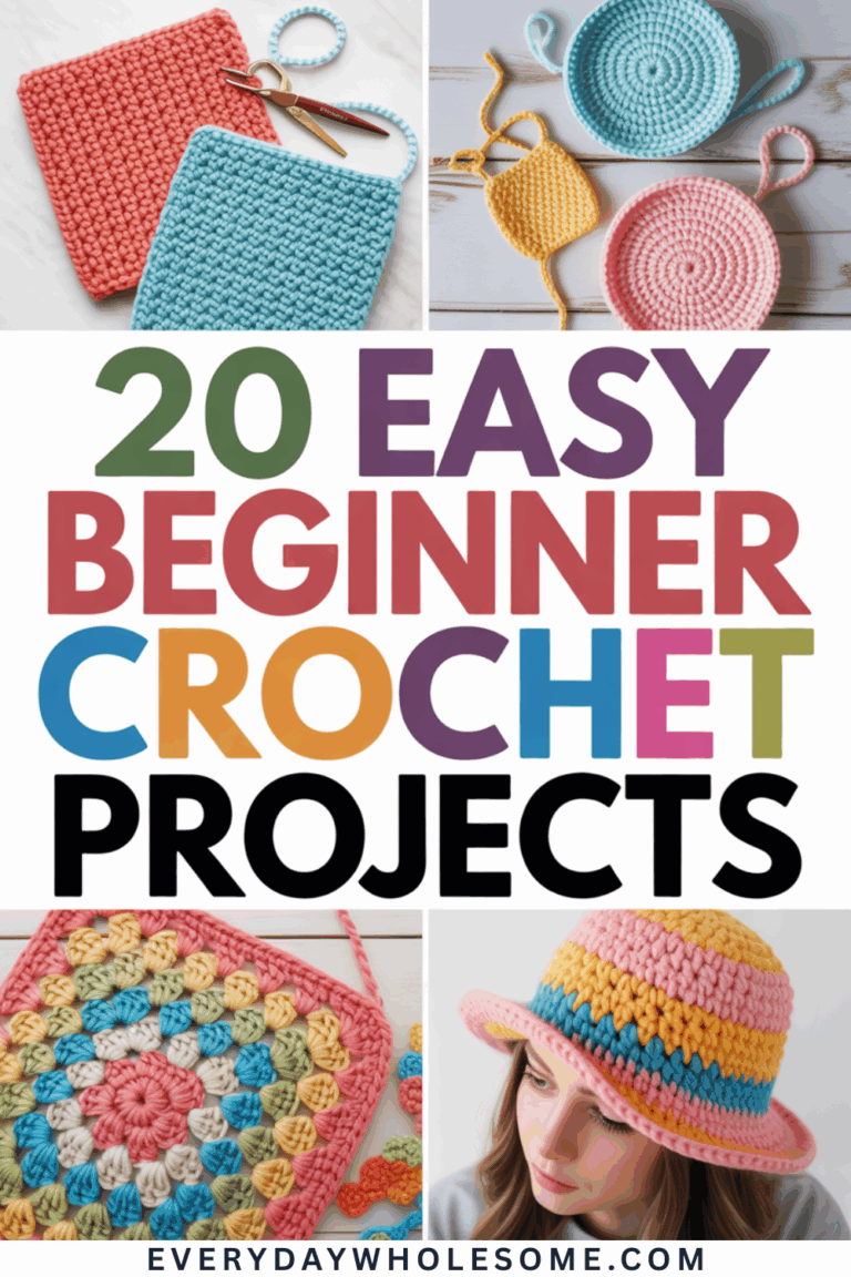 20 Easy Beginner Crochet Projects You Can Start Today – Everyday Wholesome