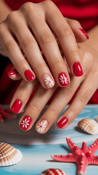 Everyday Wholesome | 25 Summer Red Nails That Sizzle: Designs, Color ...