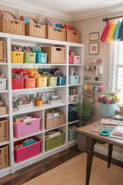 30 Creative Craft Room Organization Ideas to Maximize Your Space ...
