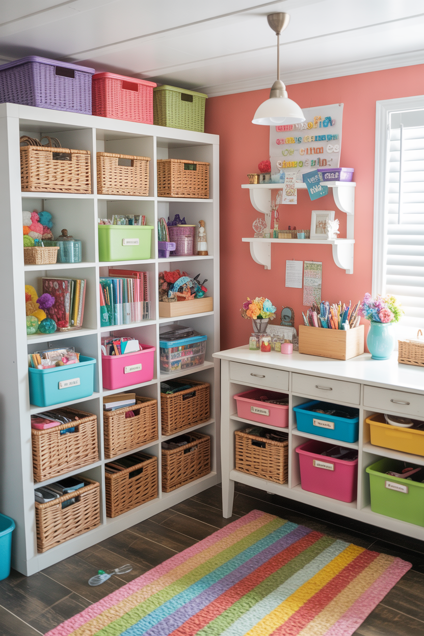 30 Creative Craft Room Organization Ideas to Maximize Your Space ...