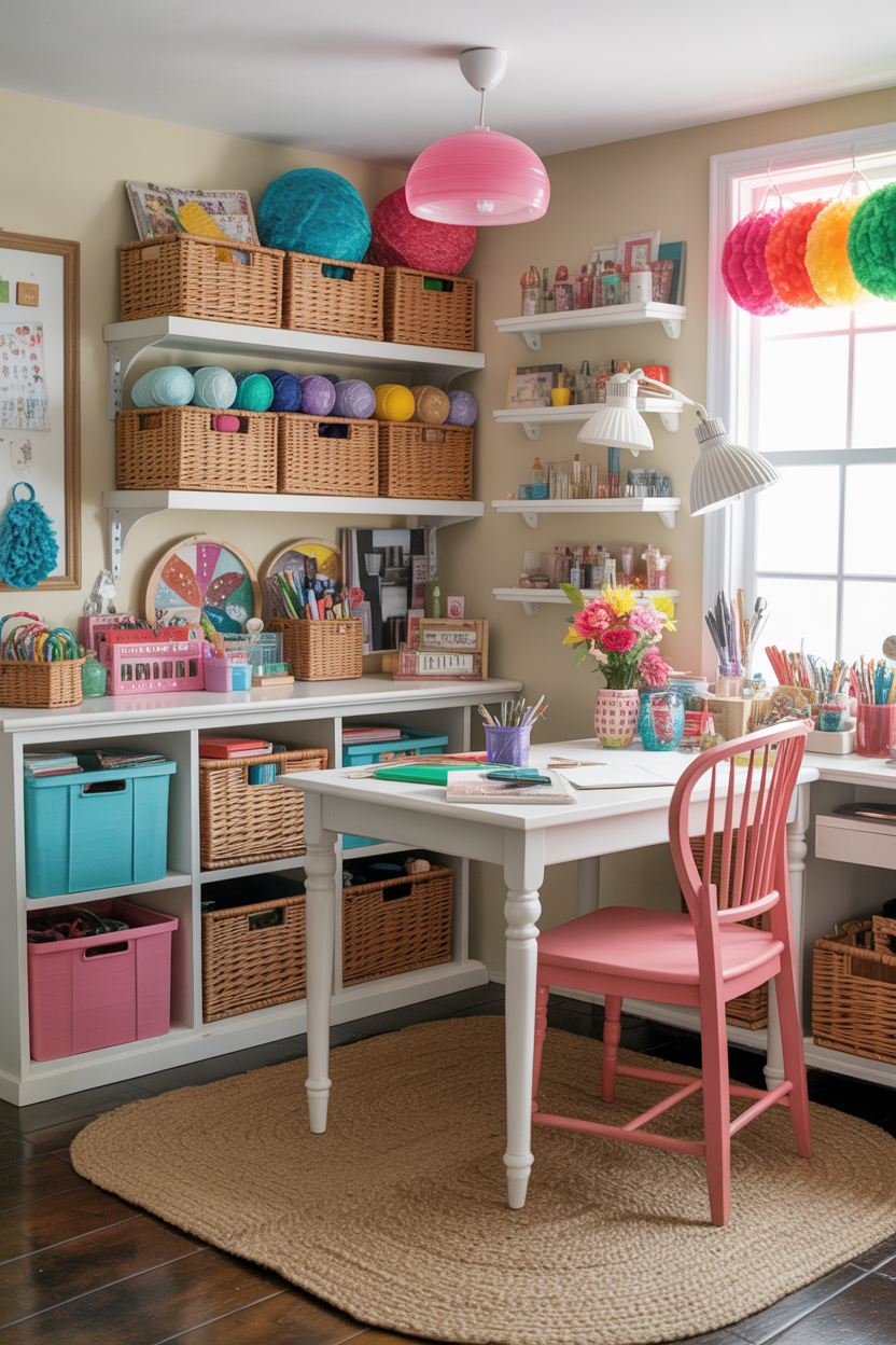 30 Creative Craft Room Organization Ideas to Maximize Your Space ...