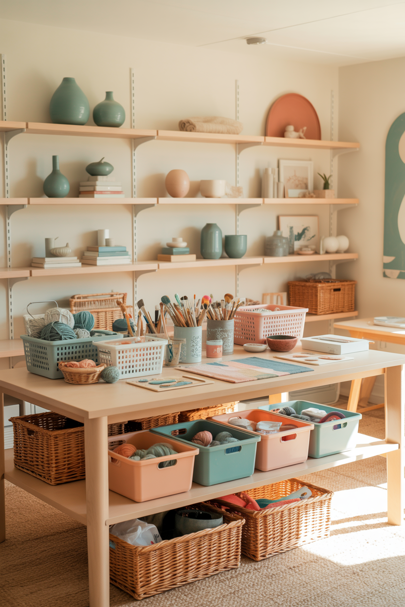 30 Creative Craft Room Organization Ideas to Maximize Your Space ...
