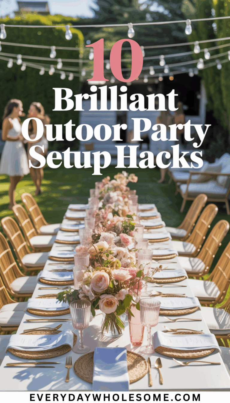 10 Brilliant Outdoor Party Setup Hacks You Need to Try – Everyday Wholesome
