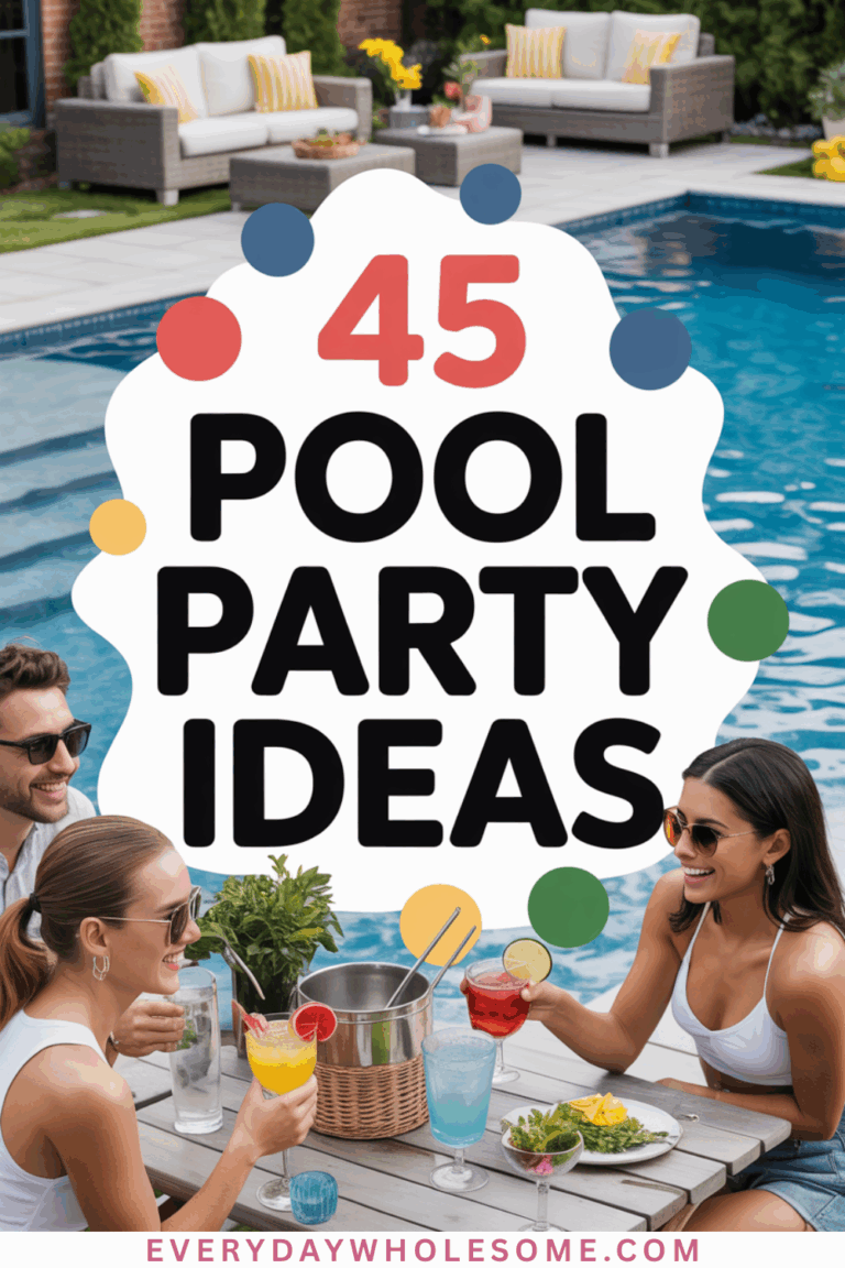 Everyday Wholesome | 45 Epic Outdoor Pool Party Ideas for a ...