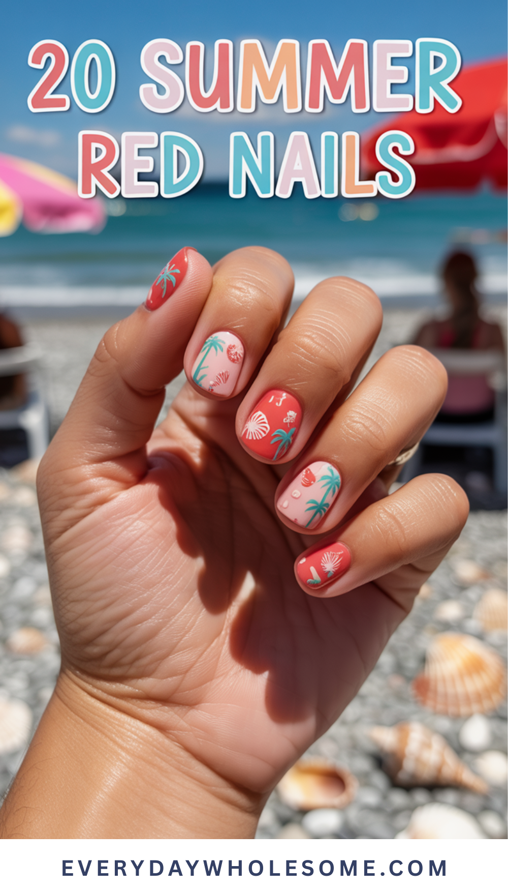 25 Summer Red Nails That Sizzle: Designs, Color Tips & Seasonal Styles ...