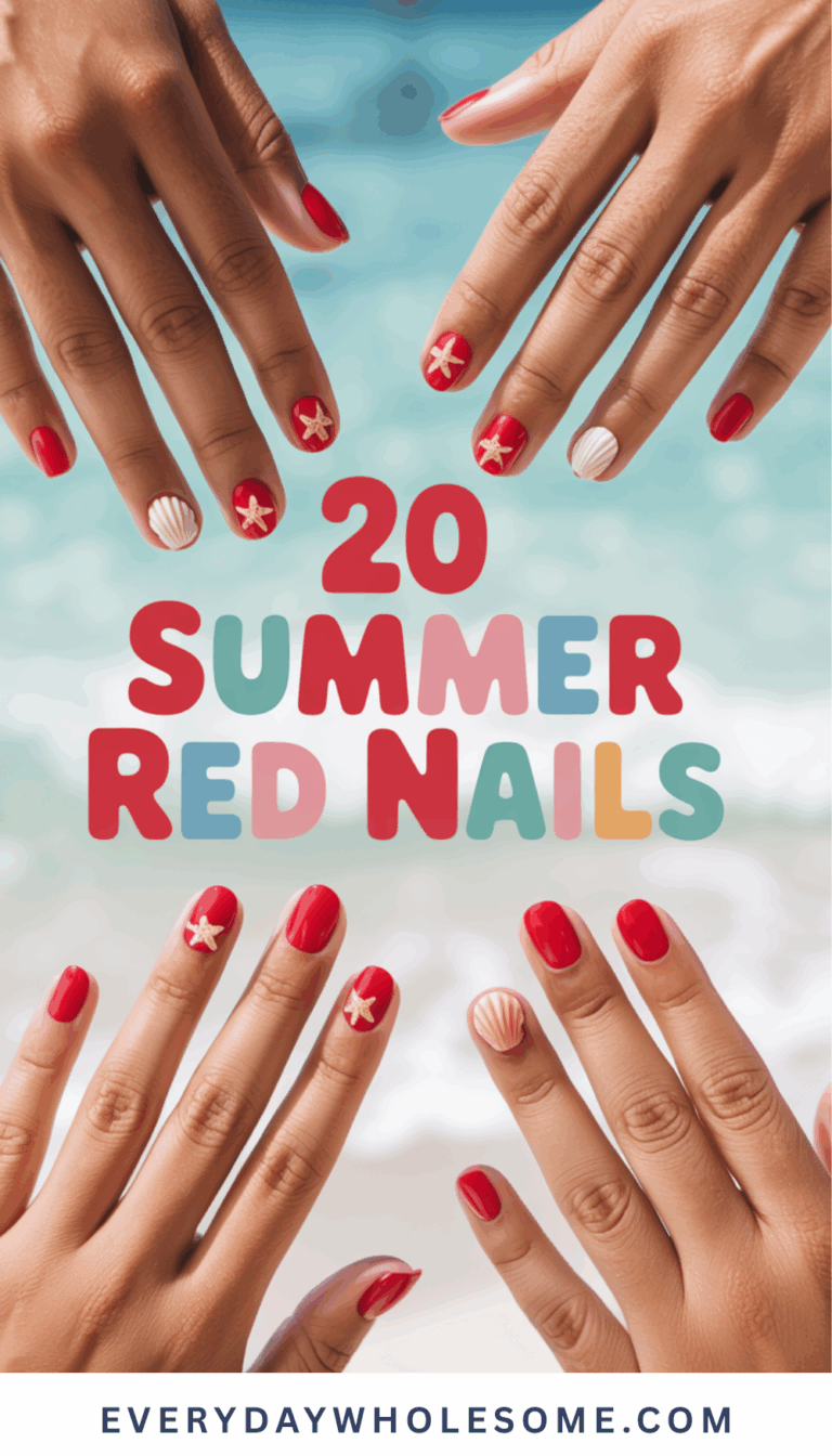 25 Summer Red Nails That Sizzle: Designs, Color Tips & Seasonal Styles ...