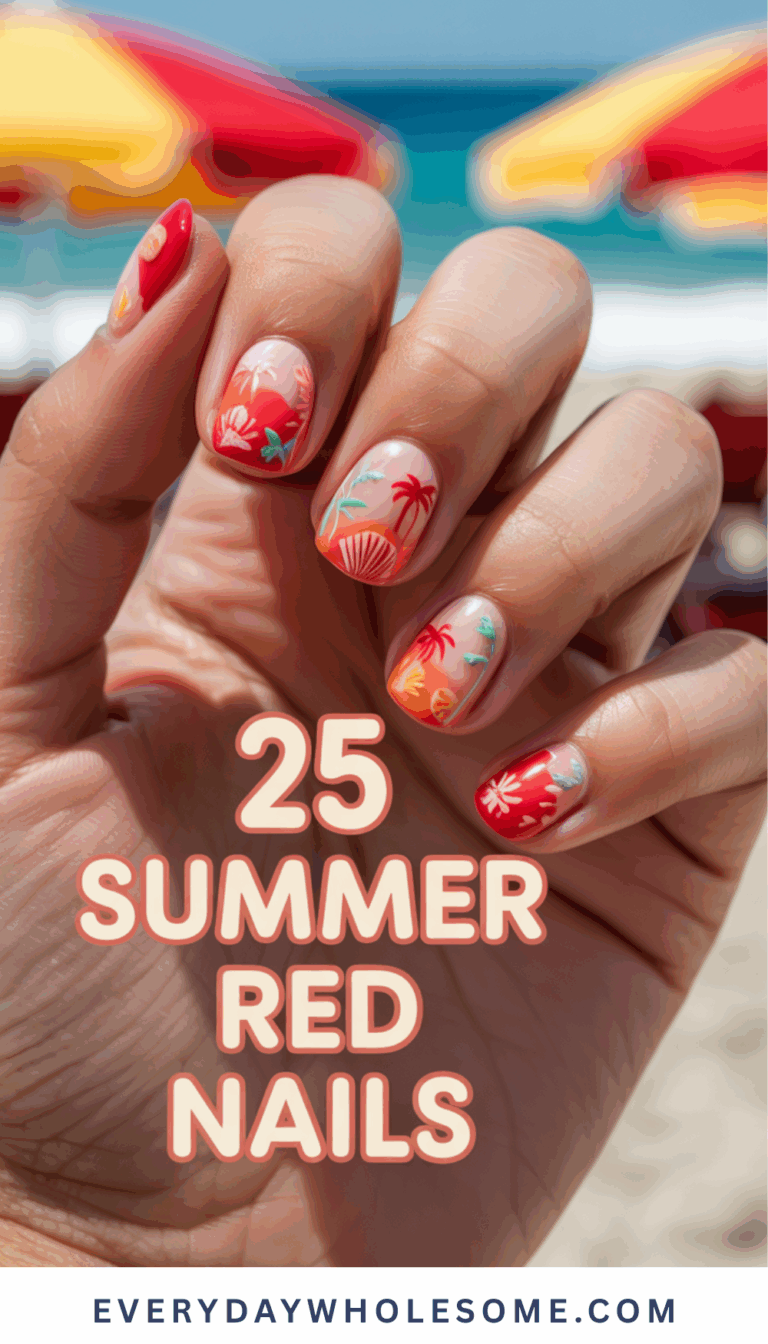 Everyday Wholesome | 25 Summer Red Nails That Sizzle: Designs, Color ...