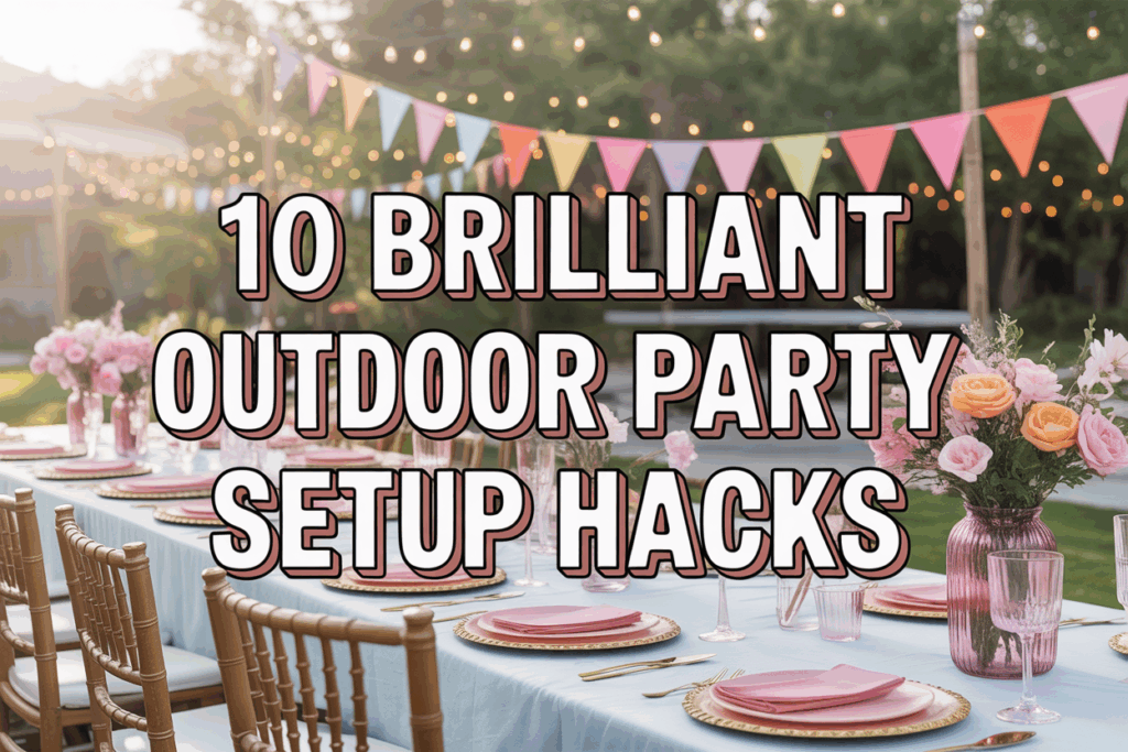 10 Brilliant Outdoor Party Setup Hacks You Need to Try – Everyday Wholesome