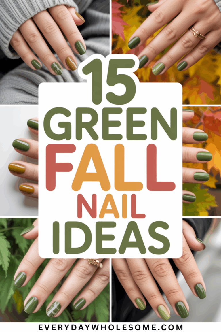 15 Green Fall Nails Perfect for Seasonal Style and Elegance – Everyday ...