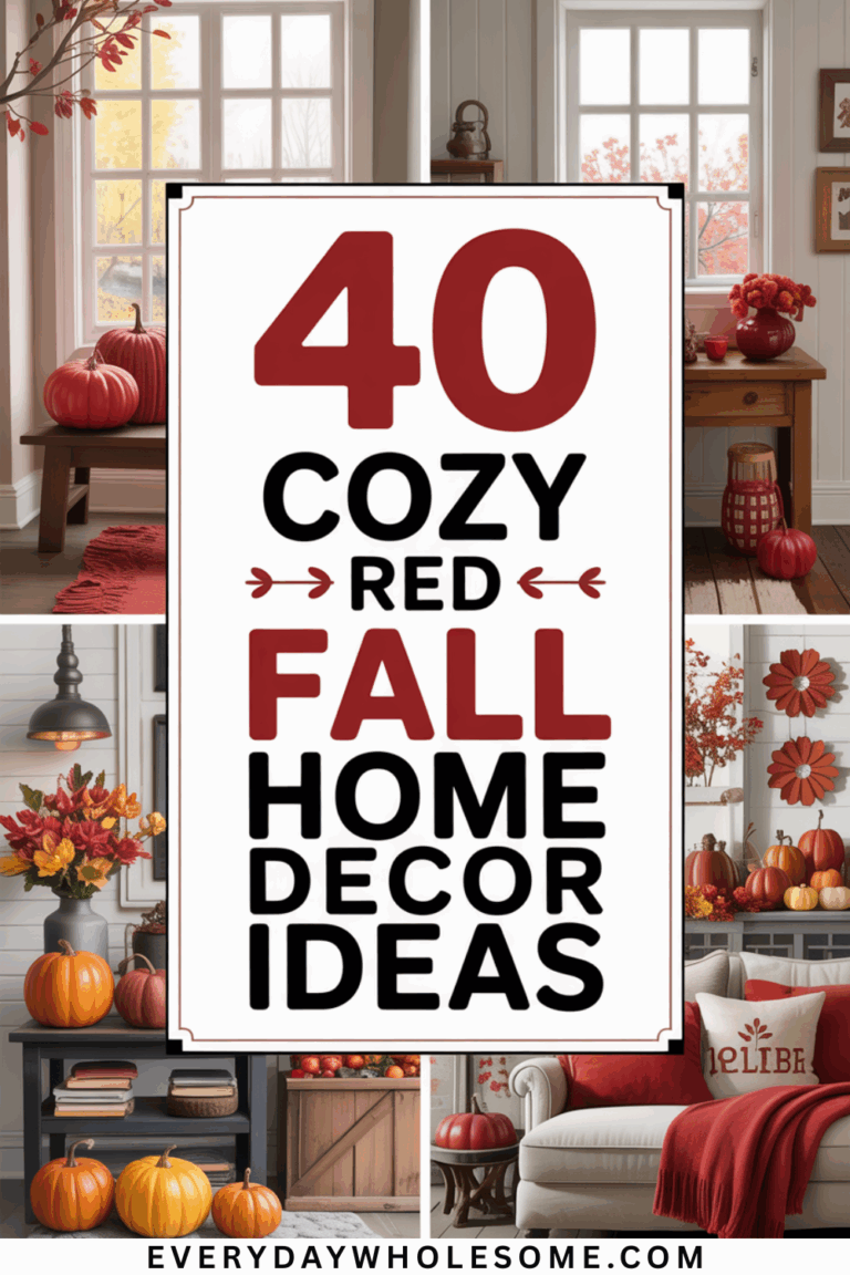 40 Red Fall Home Decor Ideas to Elevate Your Seasonal Style – Everyday ...