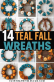 14 Gorgeous Teal Fall Wreaths for a Stylish Autumn Door – Everyday ...