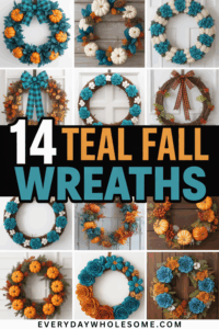 14 Gorgeous Teal Fall Wreaths for a Stylish Autumn Door – Everyday ...
