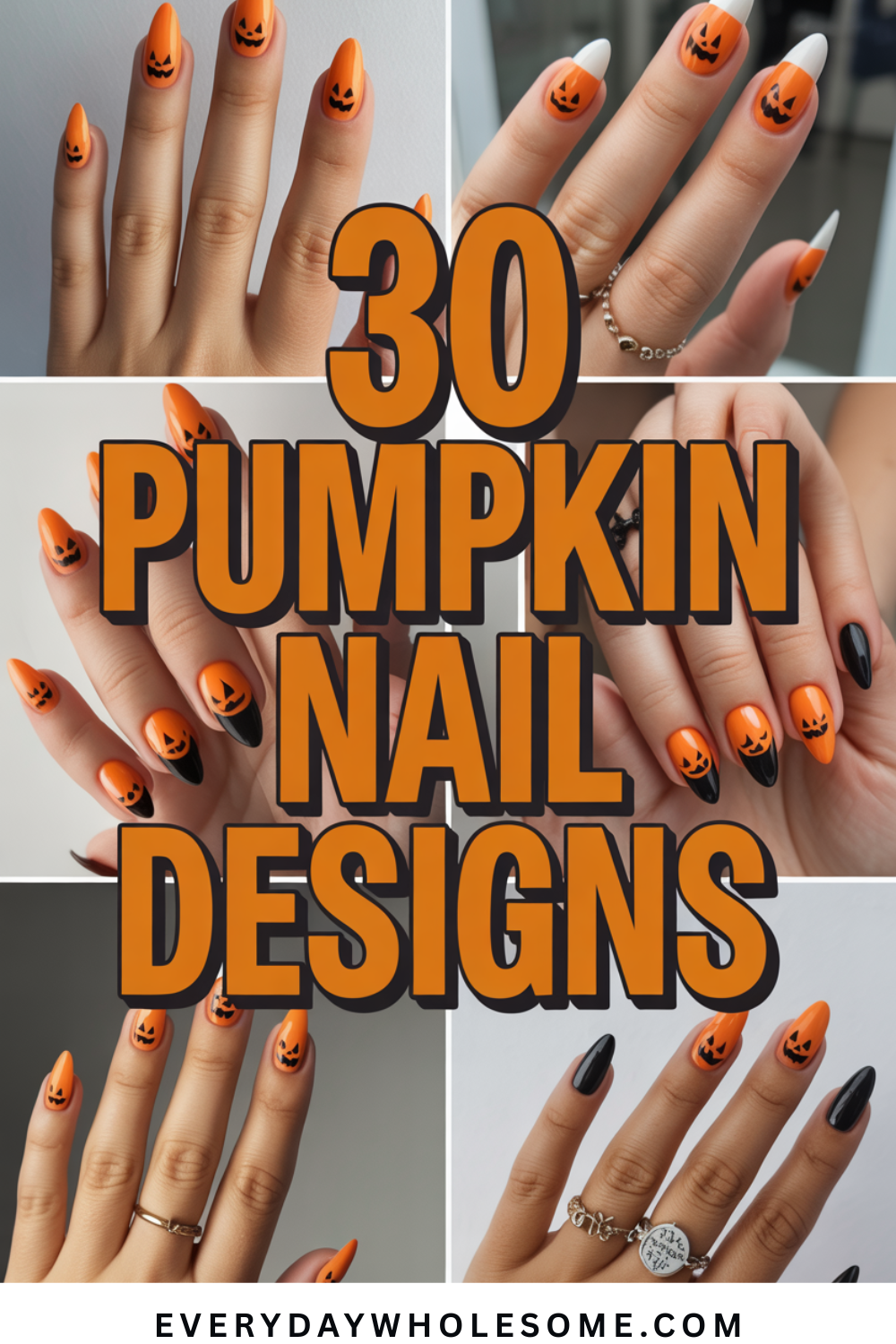 30 Pumpkin Nail Designs for Halloween to Elevate Your Festive Style ...