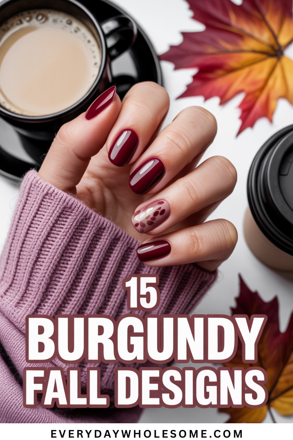 15 Stunning Burgundy Fall Nail Designs to Try This Season – Everyday ...