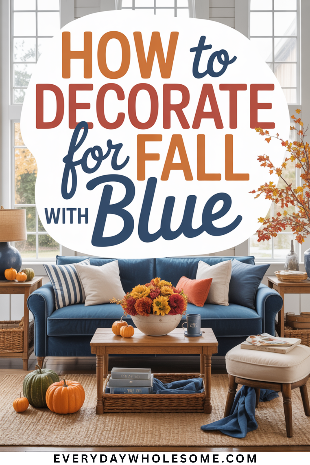 31 Blue Fall Home Decor Ideas to Transform Your Space This Autumn ...