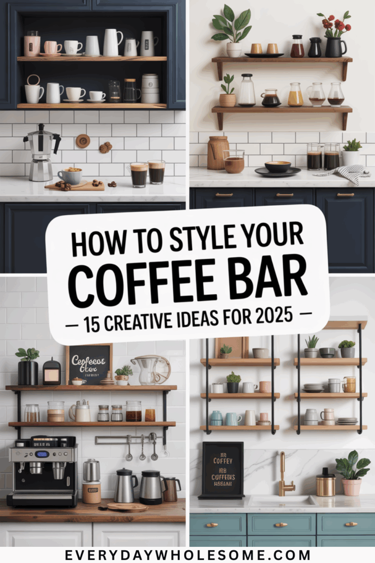 15 Creative Ideas to Decorate Your Coffee Bar – Everyday Wholesome