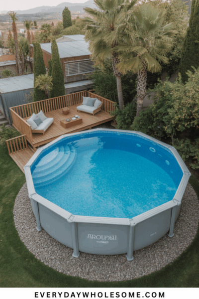 9 Stunning Landscaping Ideas for Above Ground Pools – Everyday Wholesome