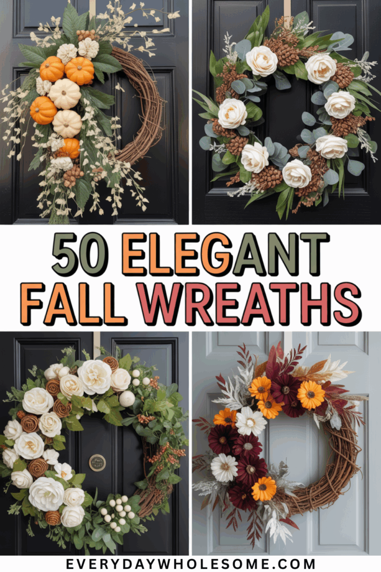 50 Elegant Fall Wreaths for a Timeless Autumn Welcome – Everyday Wholesome