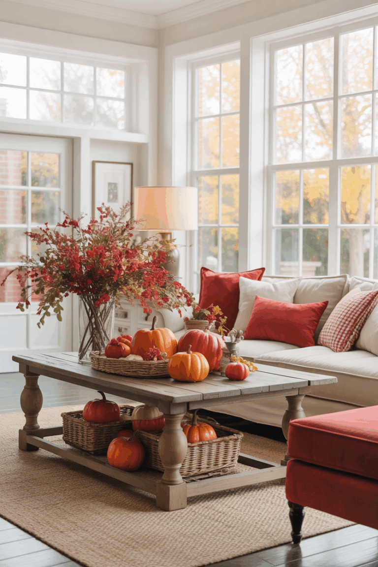 40 Red Fall Home Decor Ideas to Elevate Your Seasonal Style – Everyday ...