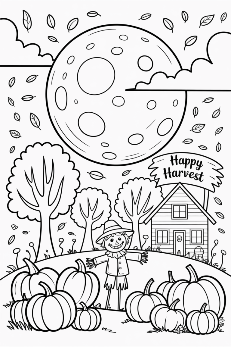 10 Cute Fall Coloring Pages to Spark Your Creativity – Everyday Wholesome