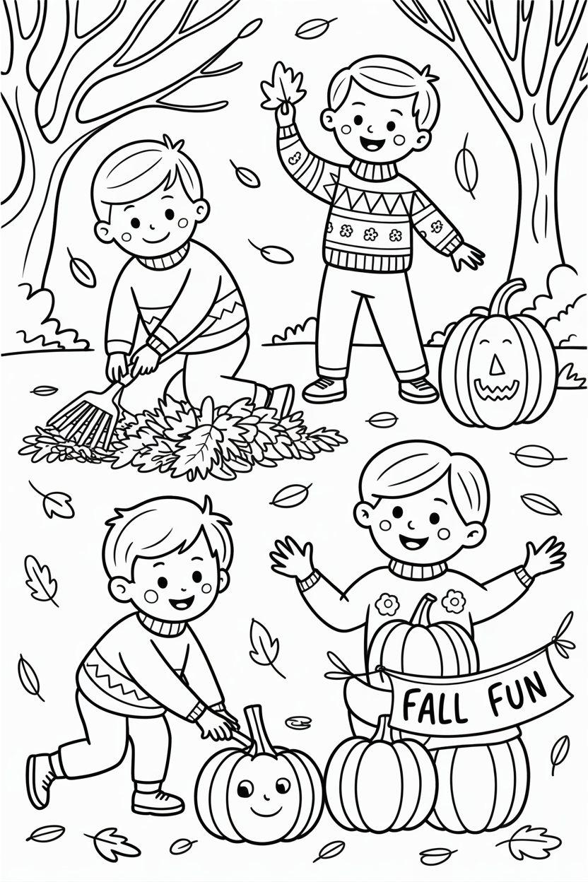 10 Cute Fall Coloring Pages to Spark Your Creativity – Everyday Wholesome