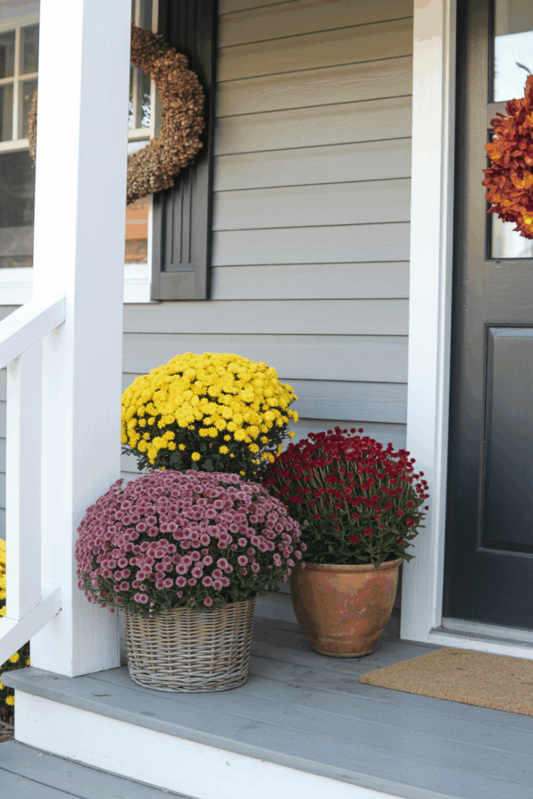 20 Creative Ways to Decorate Your Fall Front Porch with Mums – Everyday ...