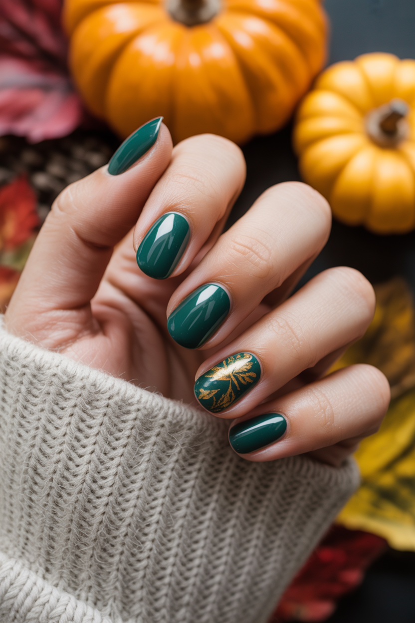 15 Green Fall Nails Perfect for Seasonal Style and Elegance – Everyday ...