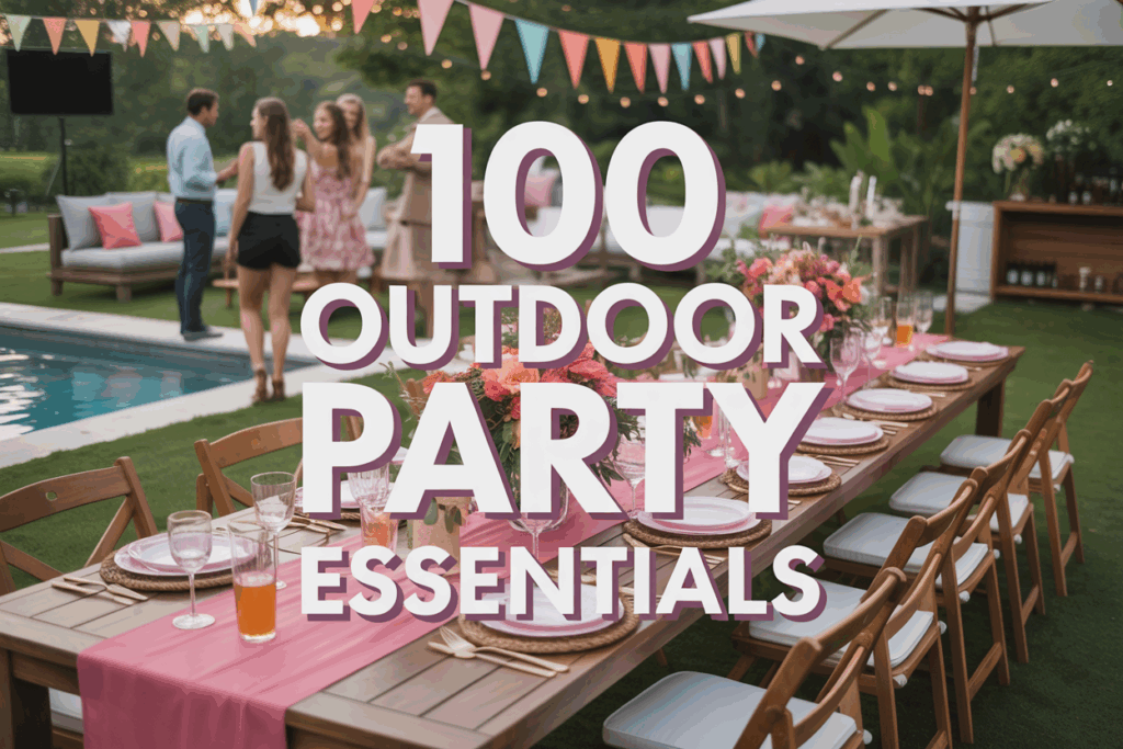 Outdoor Party Essentials: 100 Must-Haves for Backyard & Patio ...