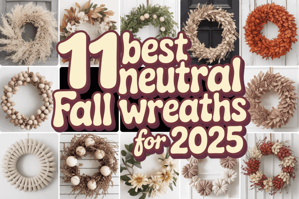 11 Best & Most Stunning Neutral Fall Wreaths for 2025 – Everyday Wholesome