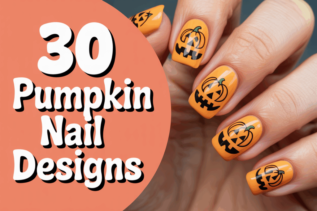 30 Pumpkin Nail Designs for Halloween to Elevate Your Festive Style ...
