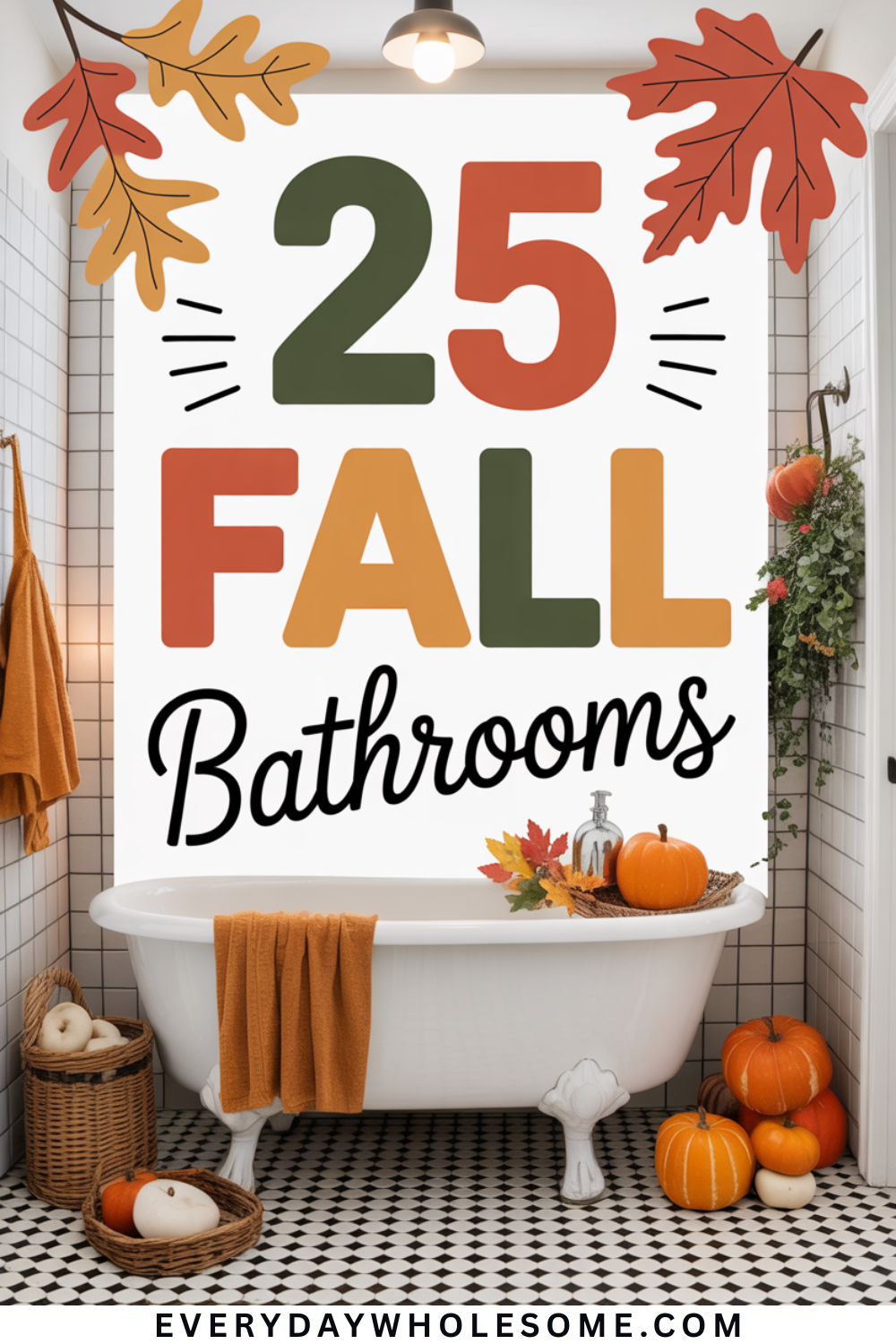 25 Bathrooms Decorated for Fall That Perfectly Blend Style and Warmth ...