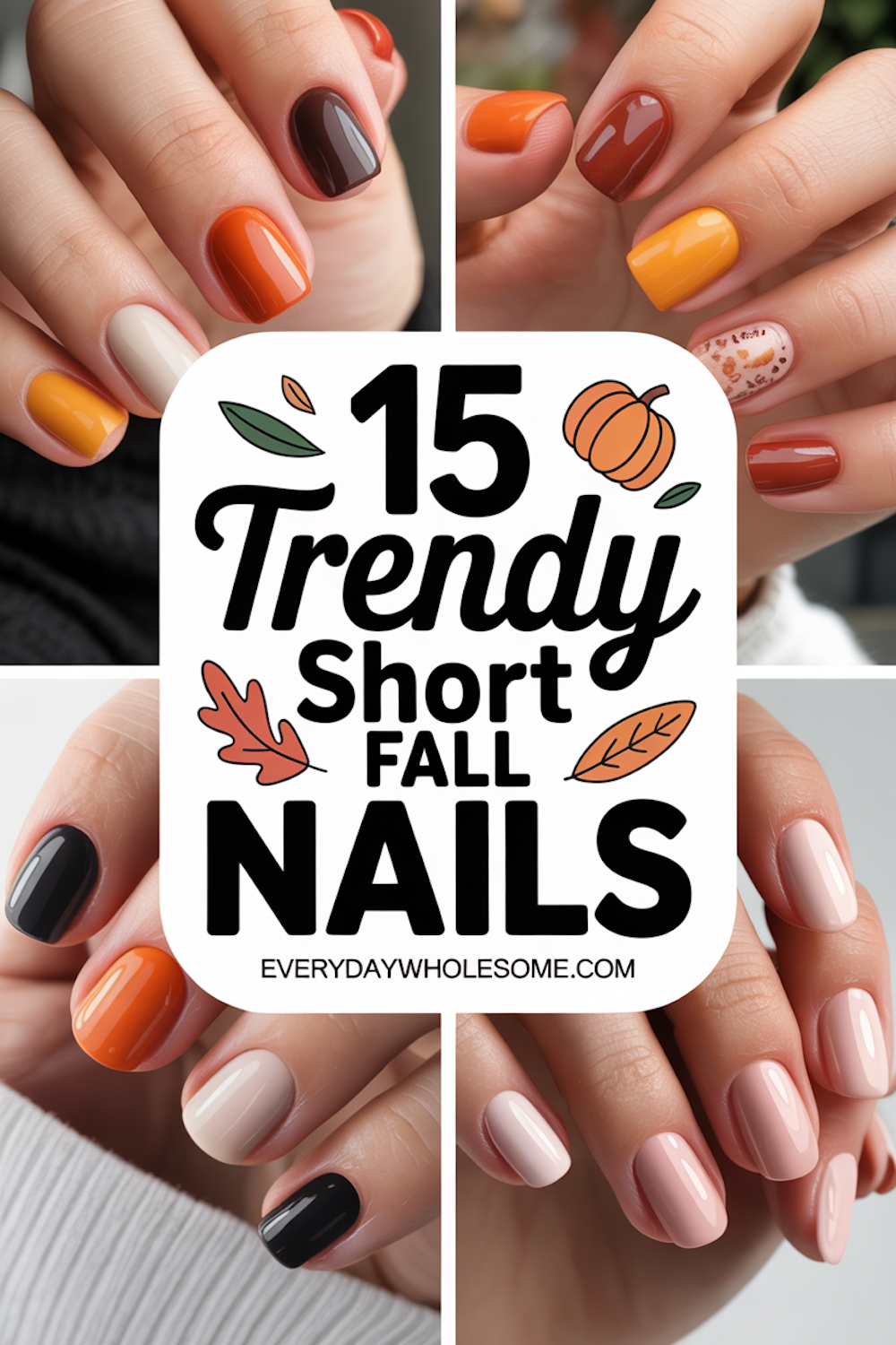 15 Trendy Short Fall Nails To Elevate Your Seasonal Style – Everyday ...